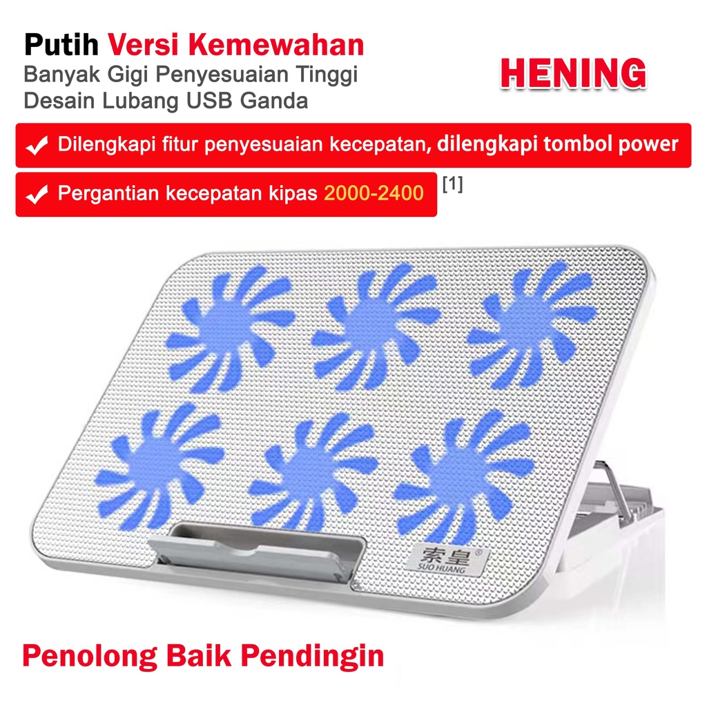 Jual kipas pendingin laptop / cooling pad alas laptop / kipas pendingin ...