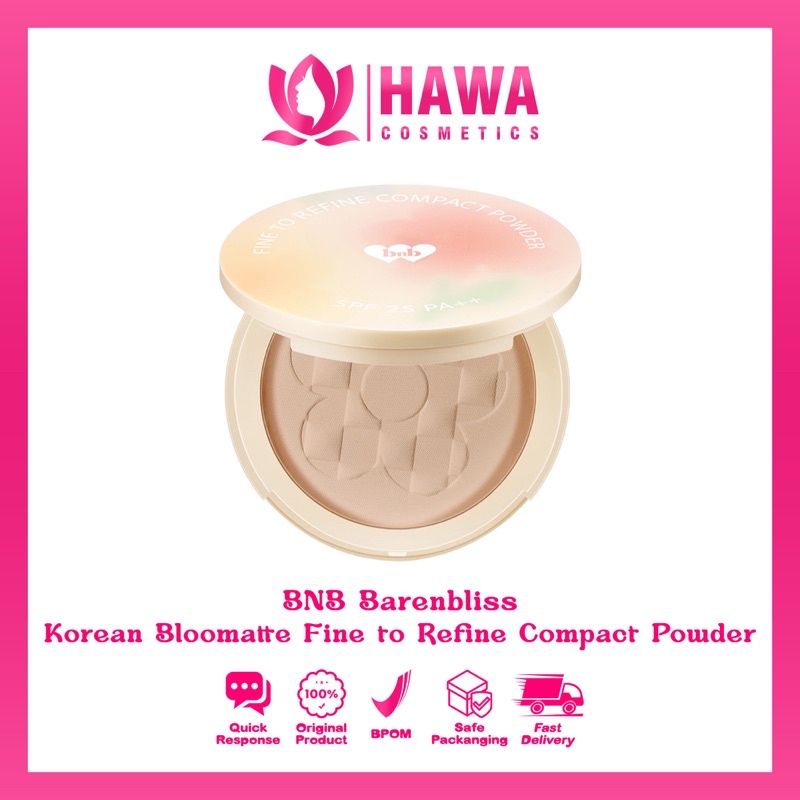 Jual BNB barenbliss Korean Bloomatte Fine to Refine Compact Powder ...