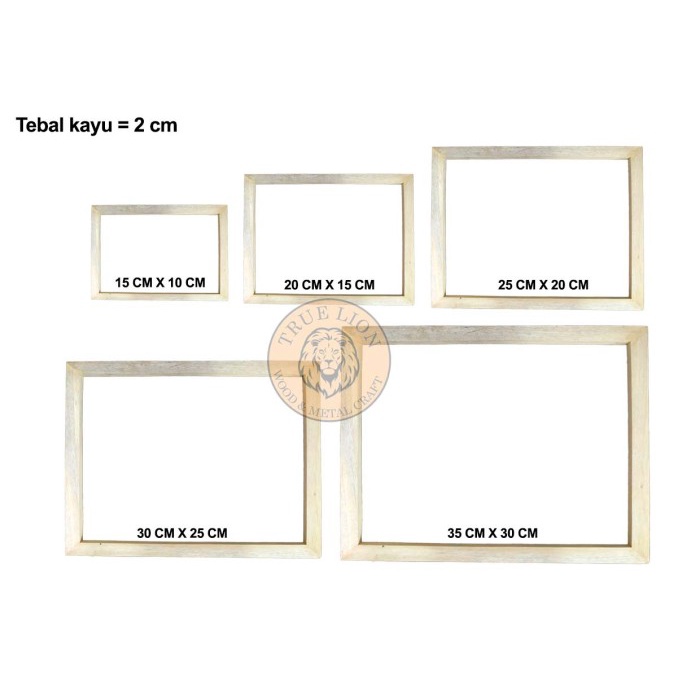 Jual SPANRAM KAYU 15x10CM - 35X30CM/FRAME KAYU KANVAS LUKIS | Shopee ...