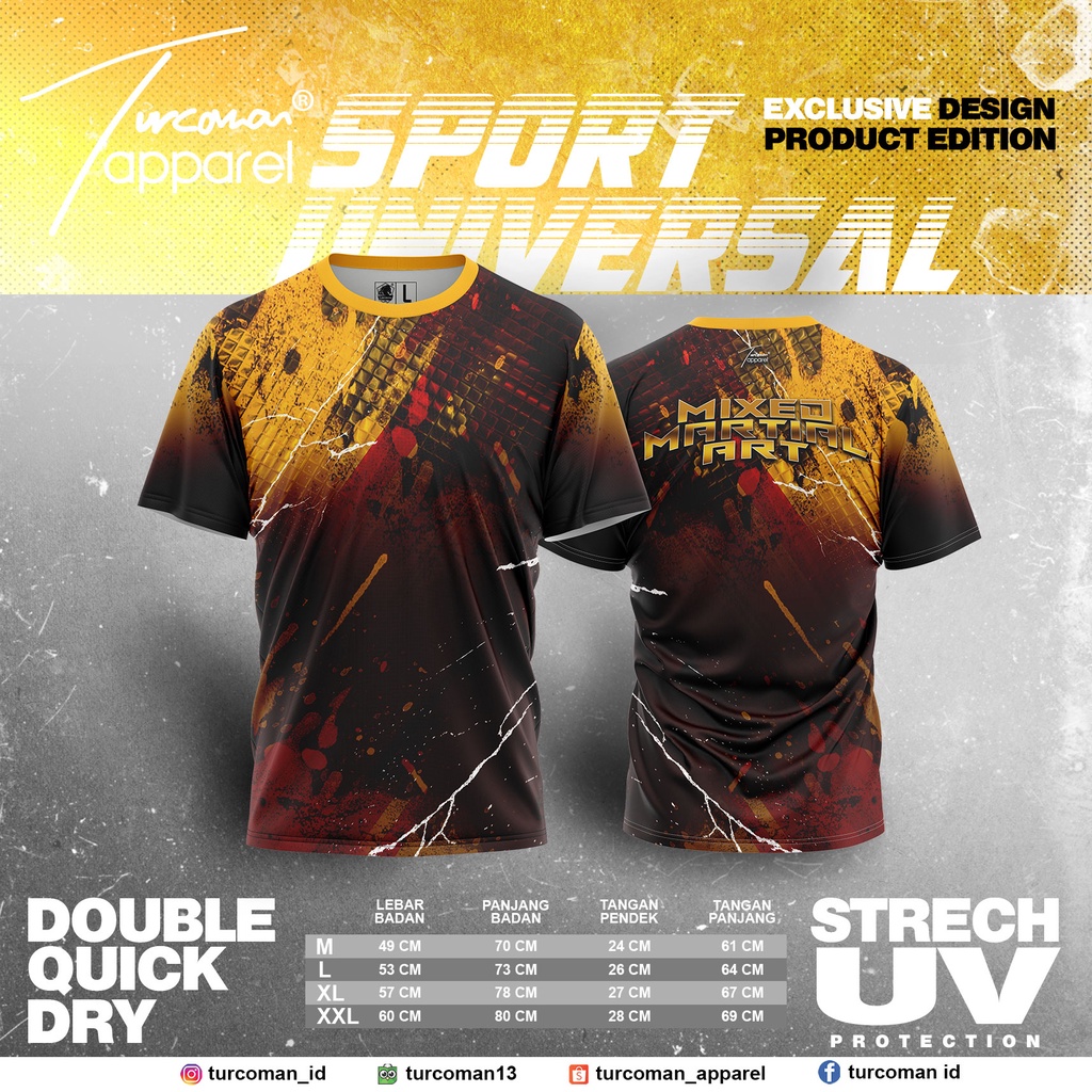 Jual Jersey mma-jersey muaythai -kaos beladiri-baju karate-kaos dryfit ...
