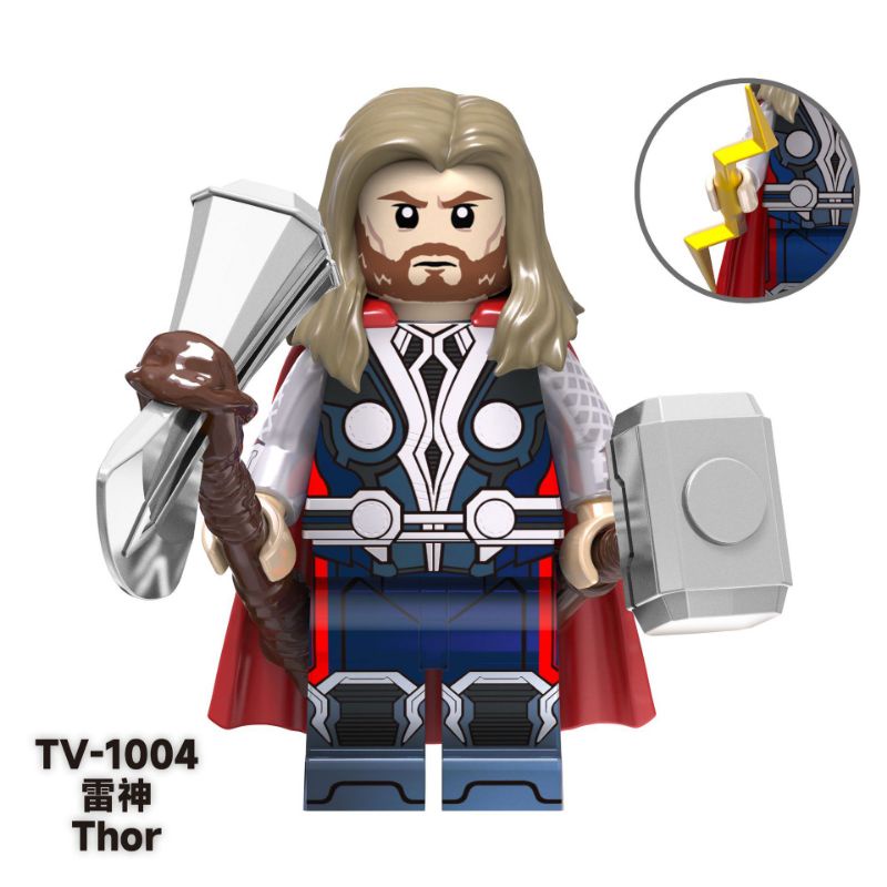 Jual Mainan balok figur mini marvel avengers Thor TV1004 ultron 6 ...