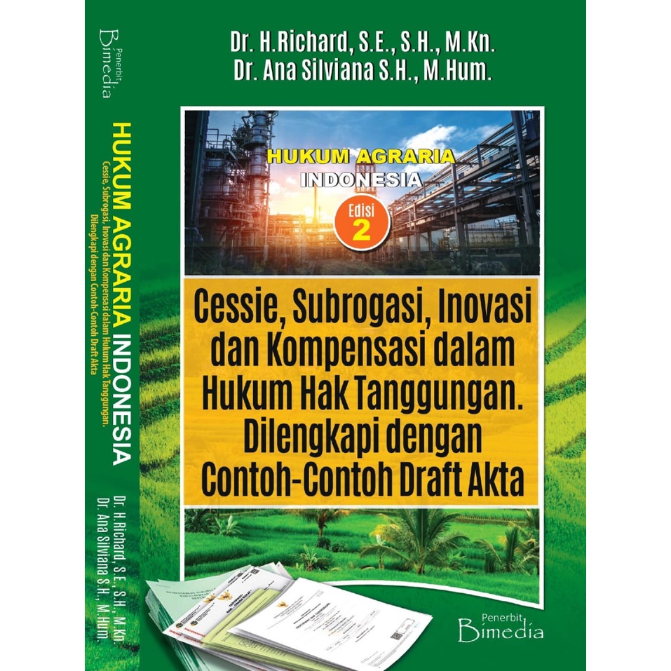 Jual BUKU HUKUM AGRARIA, HAK TANGGUNGAN LENGKAP DENGAN CONTOH DRAFT ...