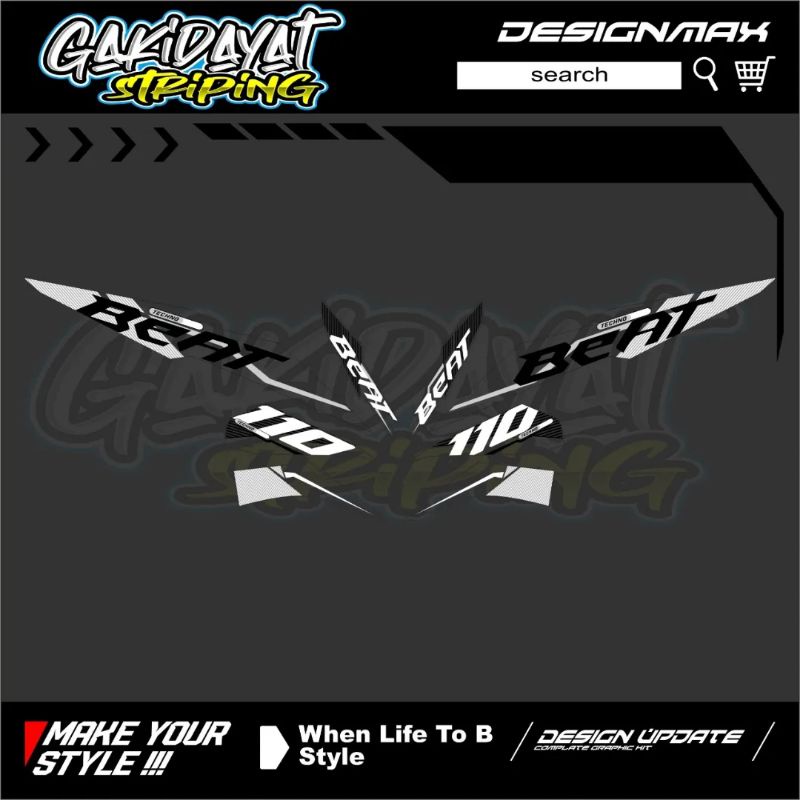 Jual Striping beat new esp transparan motif malaysia | Shopee Indonesia