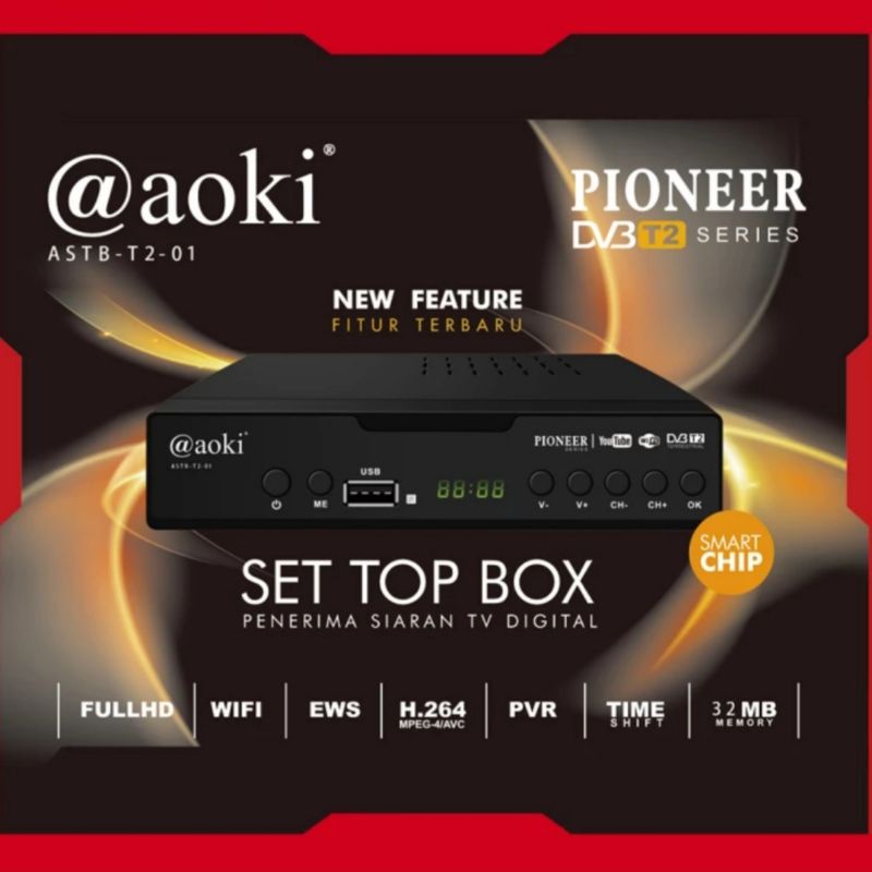 Jual AOKI STB Set Top Box TV Digital Reciever Penerima Siaran Full HD 01 | Shopee Indonesia