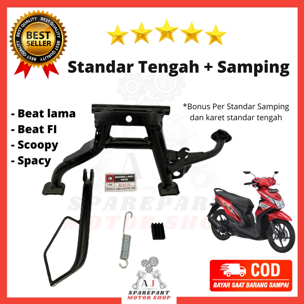 Jual Standar 2 Standar Tengah Standar Samping Jagang Motor Honda BEAT ...
