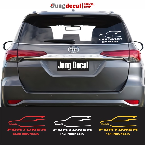 Jual Sticker TOYOTA FORTUNER CLUB INDONESIA - Stiker Komunitas Mobil ...