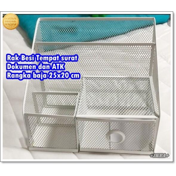 Jual Rak Besi Tempat surat Dokumen dan Tempat ATK, Rangka baja 25x20 cm ...