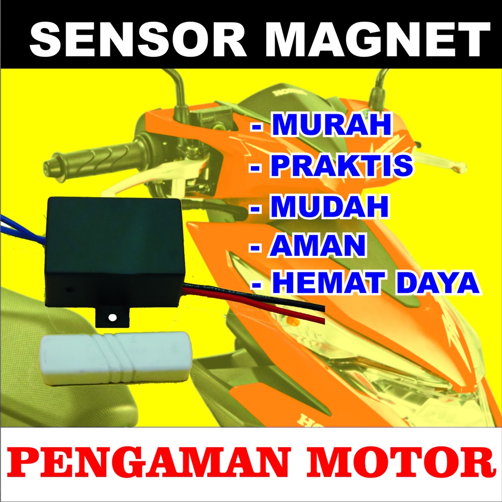 Jual PENGAMAN MOTOR SENSOR MAGNET/KEYLESS/KUNCI GANDA | Shopee Indonesia