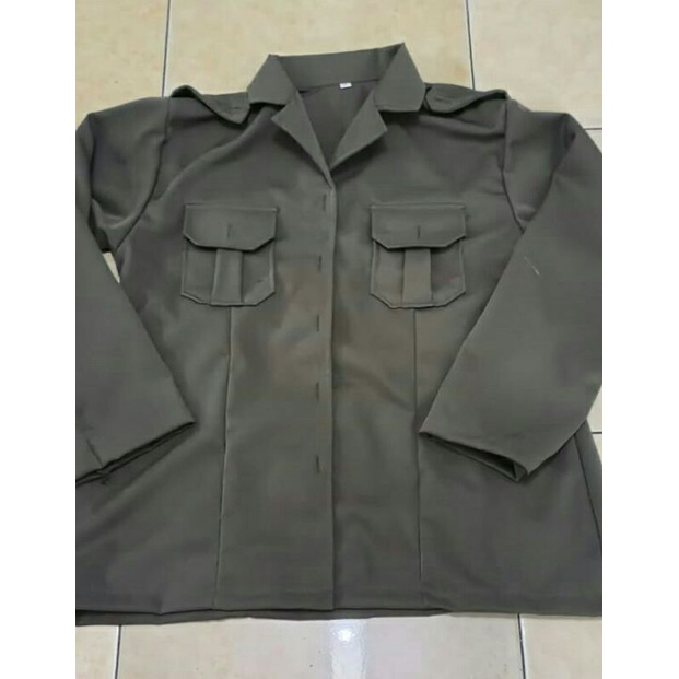 Jual SERAGAM PDH SATPOL PP BUAT WANITA bahan high twist | Shopee Indonesia