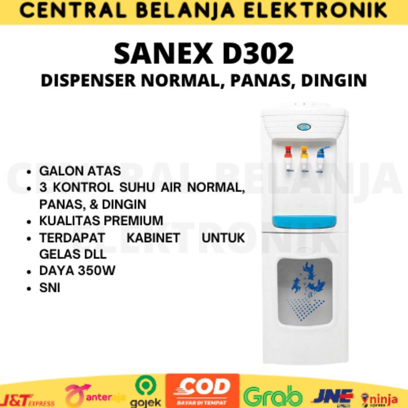 Jual Dispenser galon atas Sanex D302 / dispenser air Sanex D302 | Shopee Indonesia