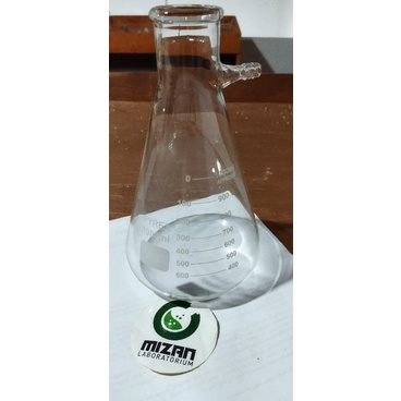 Jual filtering flask 1000 ml Pyrex, erlenmeyer pipa samping 1000 ml ...