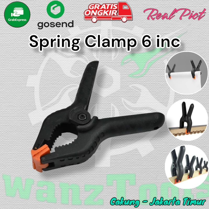 Jual Spring Clamp 6 inch - clamp kayu catok A - 15cm | Shopee Indonesia