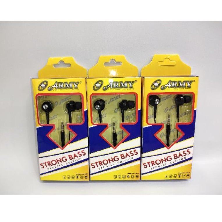 Jual SKL.10Ja23т– Headset Army Strong Bass Handsfree Hansfree Handset ...