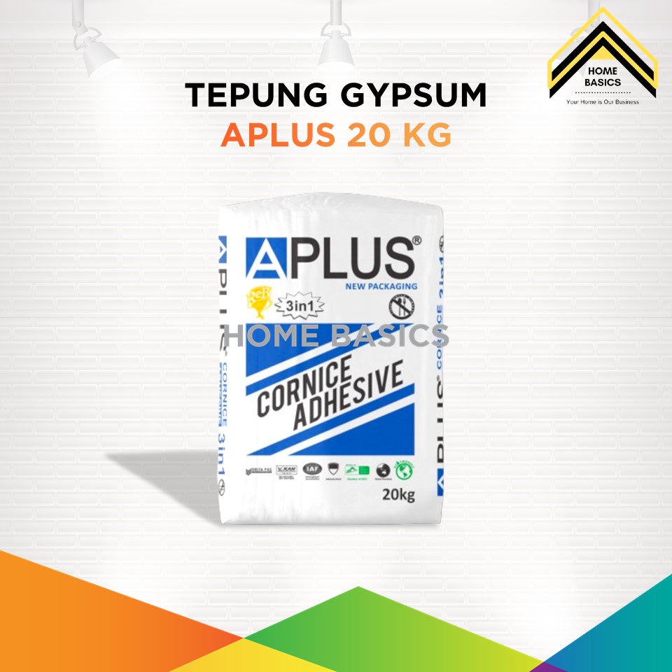 Jual Tepung Gipsum Aplus 20 Kg / Gypsum Cornice Adhesive / Per Sak ...