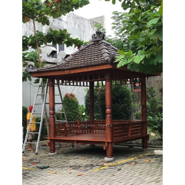 Jual GAZEBO KAYU GLUGU SULAWESI MINIMALIS MURAH | Shopee Indonesia