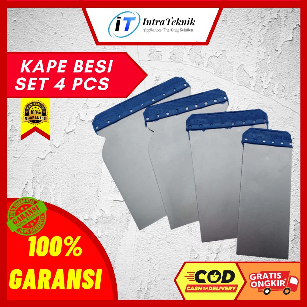 Jual SET 4PCS Scraper Scrapper Kape Kapi Skrap Sekrap Dempul Kompon PVC ...