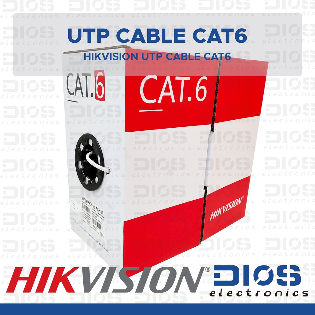 Jual HIKVISION Kabel UTP CAT6 CCA White Networking LAN Internet ...