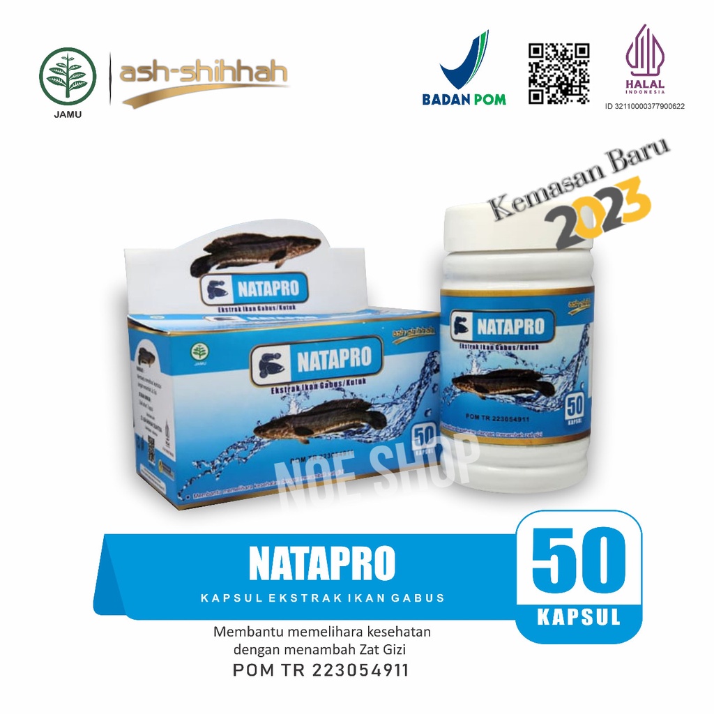 Jual Natapro (Dulu Pro Albumin) Ash-Shihhah Kapsul Ekstrak Ikan Gabus ...