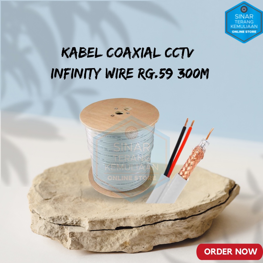 Jual KABEL COAXIAL CCTV INFINITY WIRE RG.59 300M | Shopee Indonesia