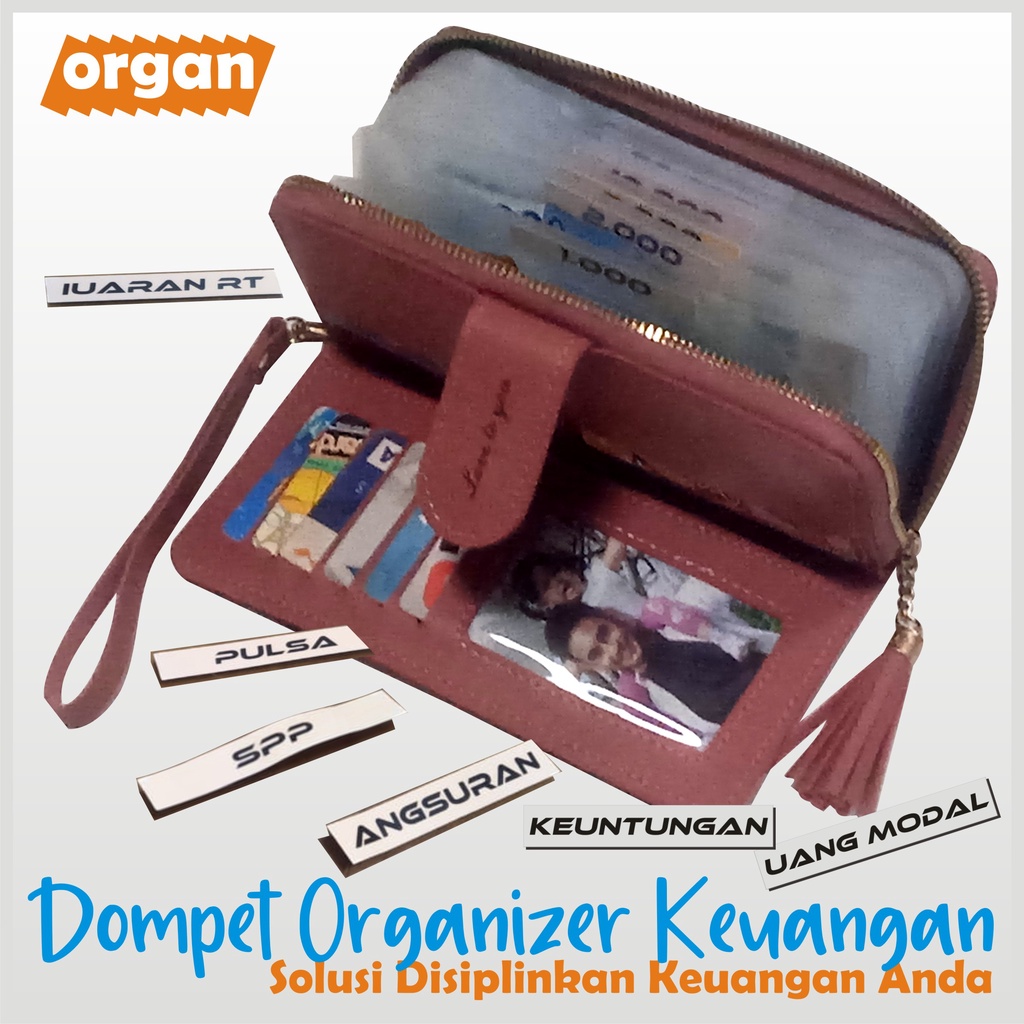 Jual Korean Dompet Organizer - Wallet Organizer - Dompet Harian ...