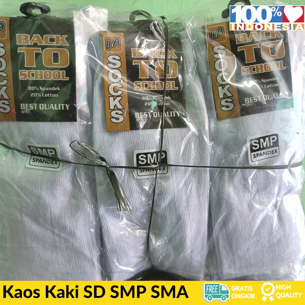 Jual 12 pasang kaos kaki anak sekolah SD SMP SMA panjang putih polos ... Jual 12 pasang kaos kaki anak sekolah SD SMP SMA panjang putih polos ...