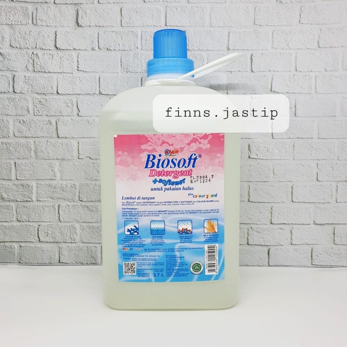 Jual Dete Yuri Biosoft Detergent Plus Softener 3,7 L | Shopee Indonesia