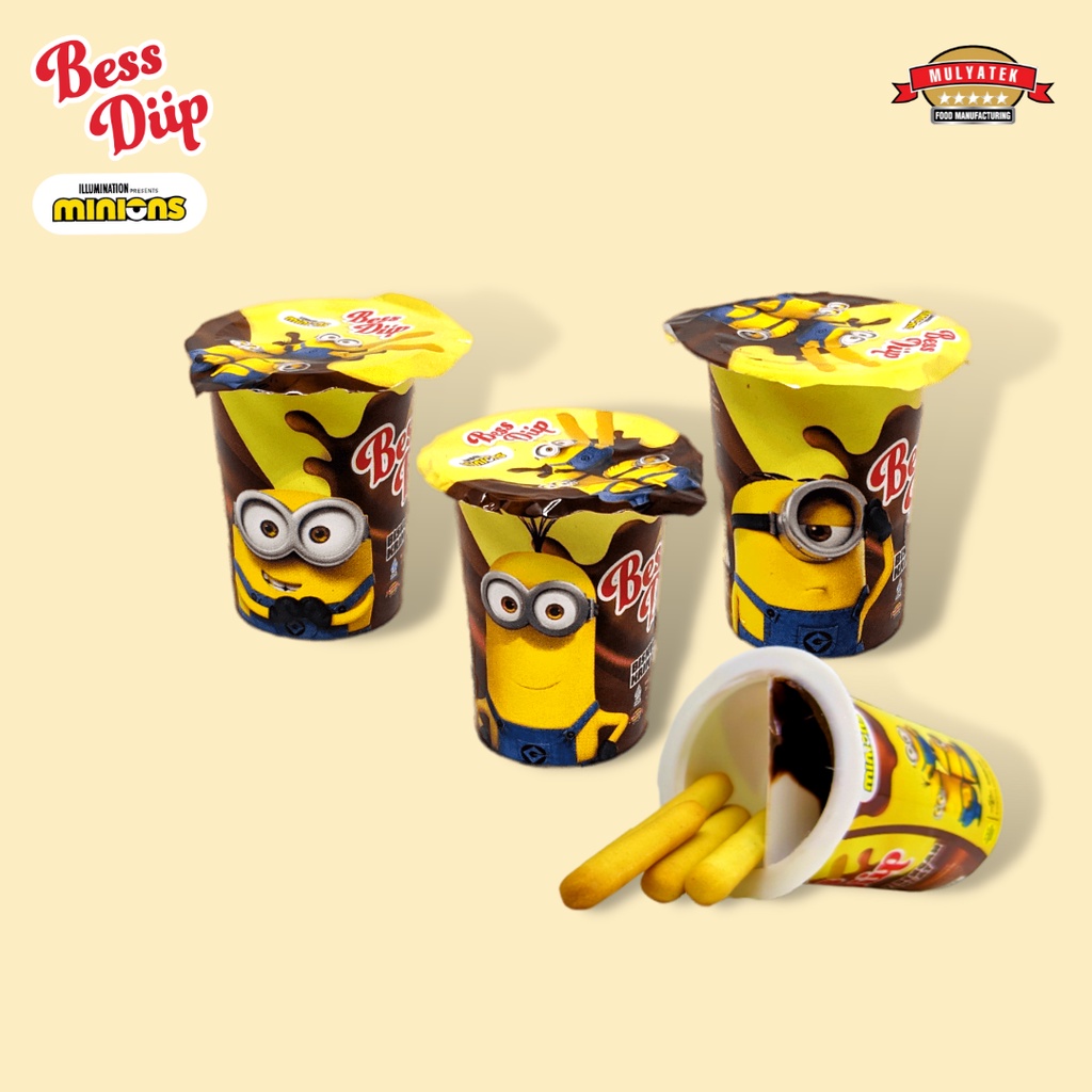 Jual Bess Diip Minions Chocolate Snack Mini Coklat Biskuit Biscuit ...