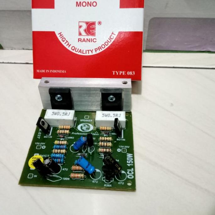 Jual KIT POWER AMPLI MONO OCL 150W PLUS TR FINAL AMPLIFIER 150 WAT TYPE ...