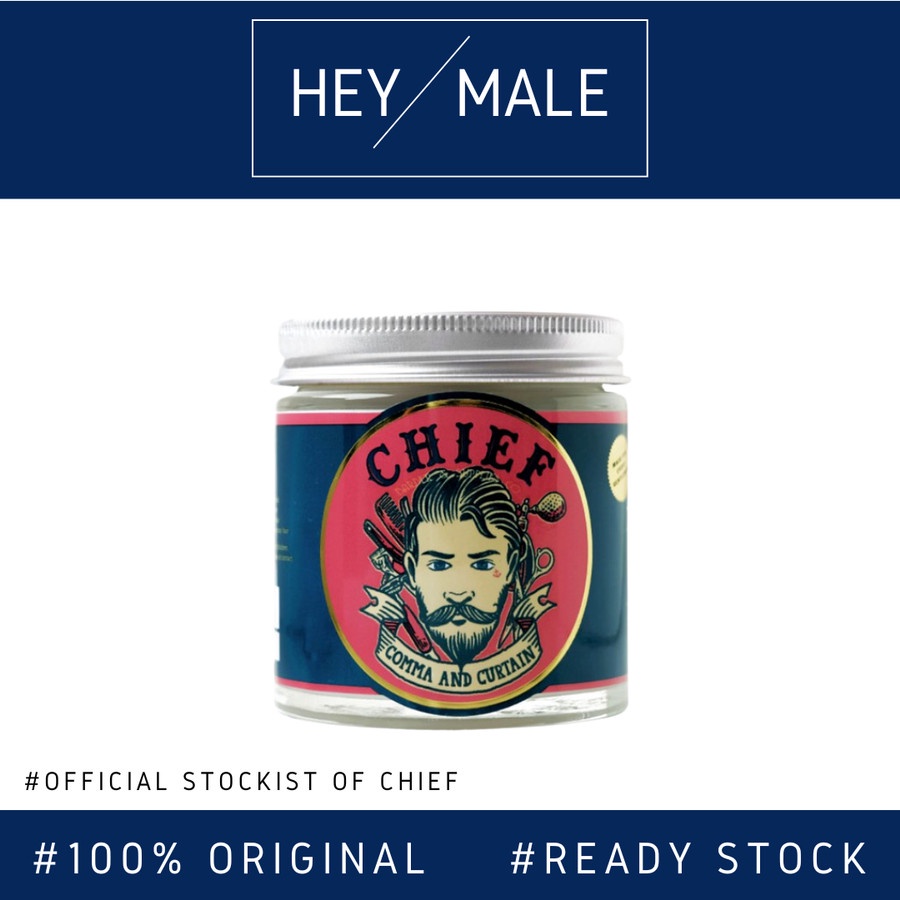 Jual CHIEF Comma and Curtain Cream Based Pomade | Shopee Indonesia