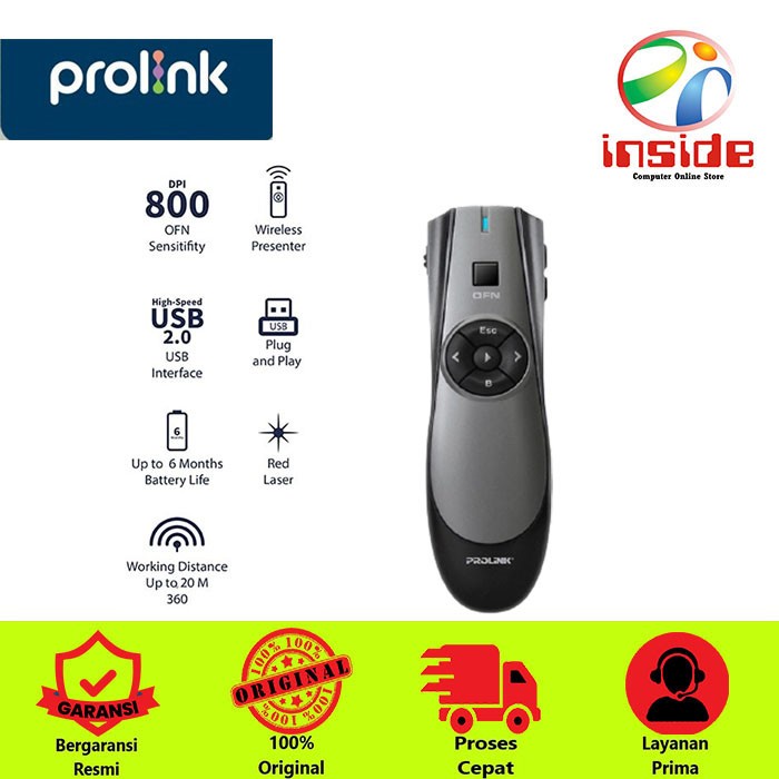 Jual Pointer Laser Pointer Prolink/Pwp-102G/2.4Ghz | Shopee Indonesia