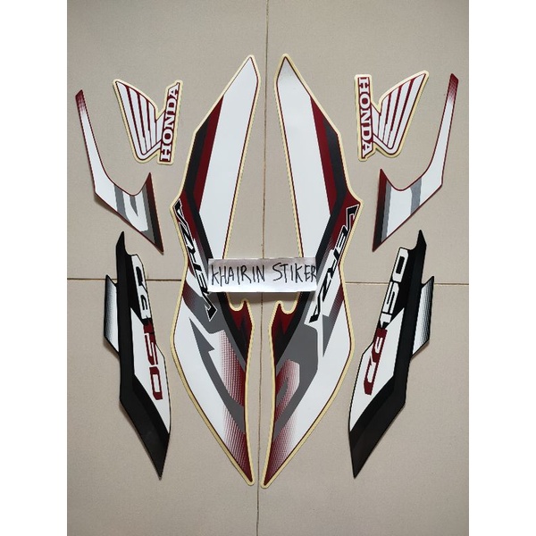 Jual striping stiker CB Verza merah 2021 2022 original | Shopee Indonesia