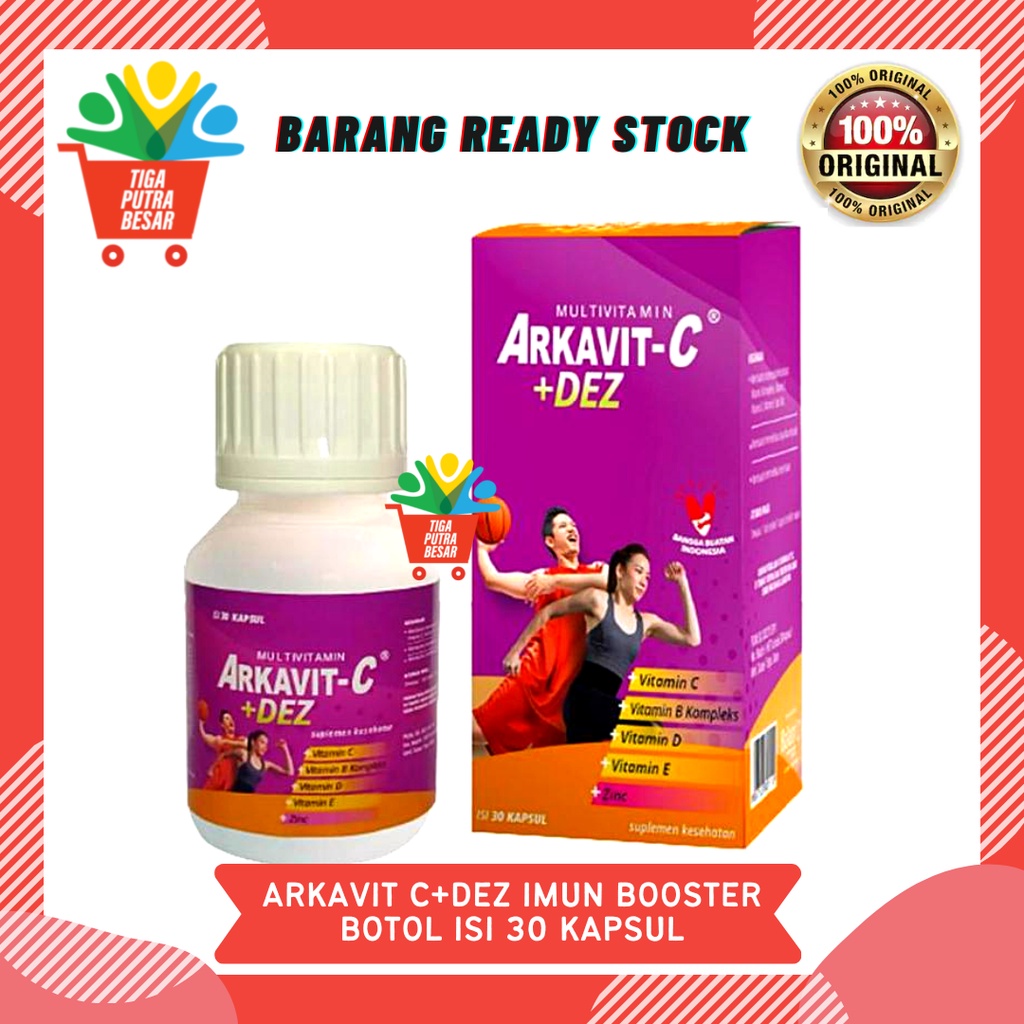 Jual ARKAVIT MULTIVITAMIN CDEZ ISI 30 KAPSUL / ARKAVIT C PLUS D E ZINC ...