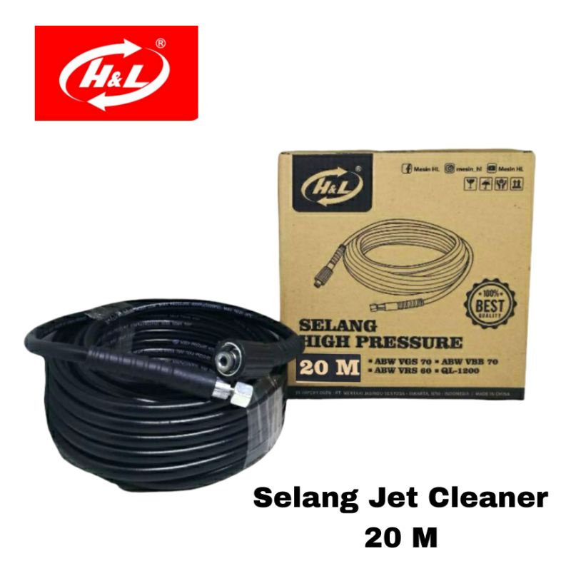 Jual Selang Jet Cleaner 15 M / 20 M Selang High Pressure - Selang Steam ...