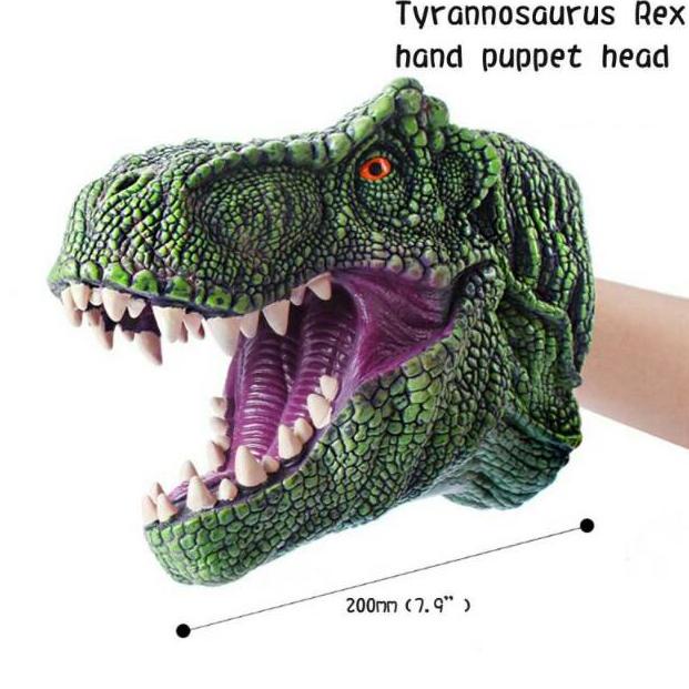 Jual Dinosaurus Green TRex Head Kepala Dino Tyrannosaurus Rex Hand ...