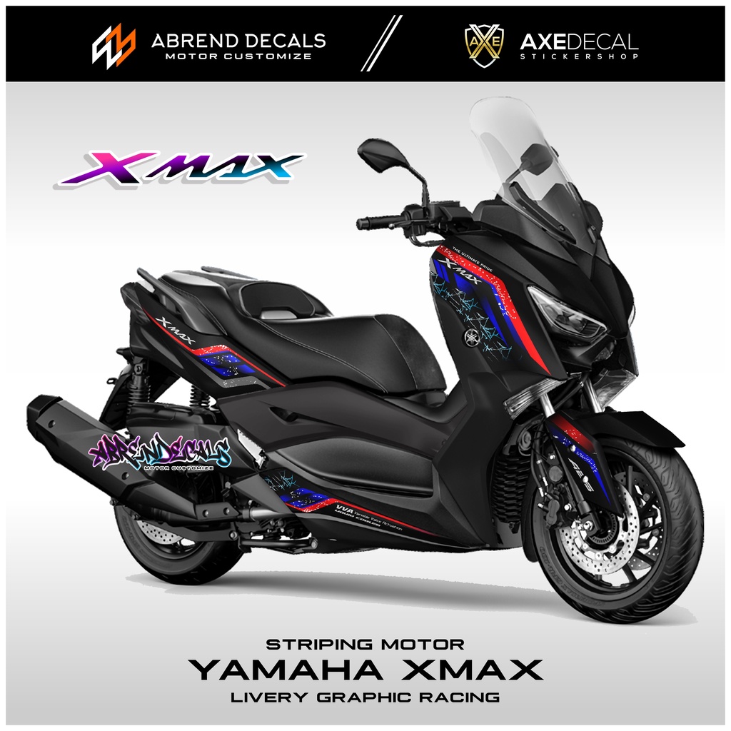 Jual Striping Xmax graphic Custom / Stiker Motor Yamaha X-max Design ...
