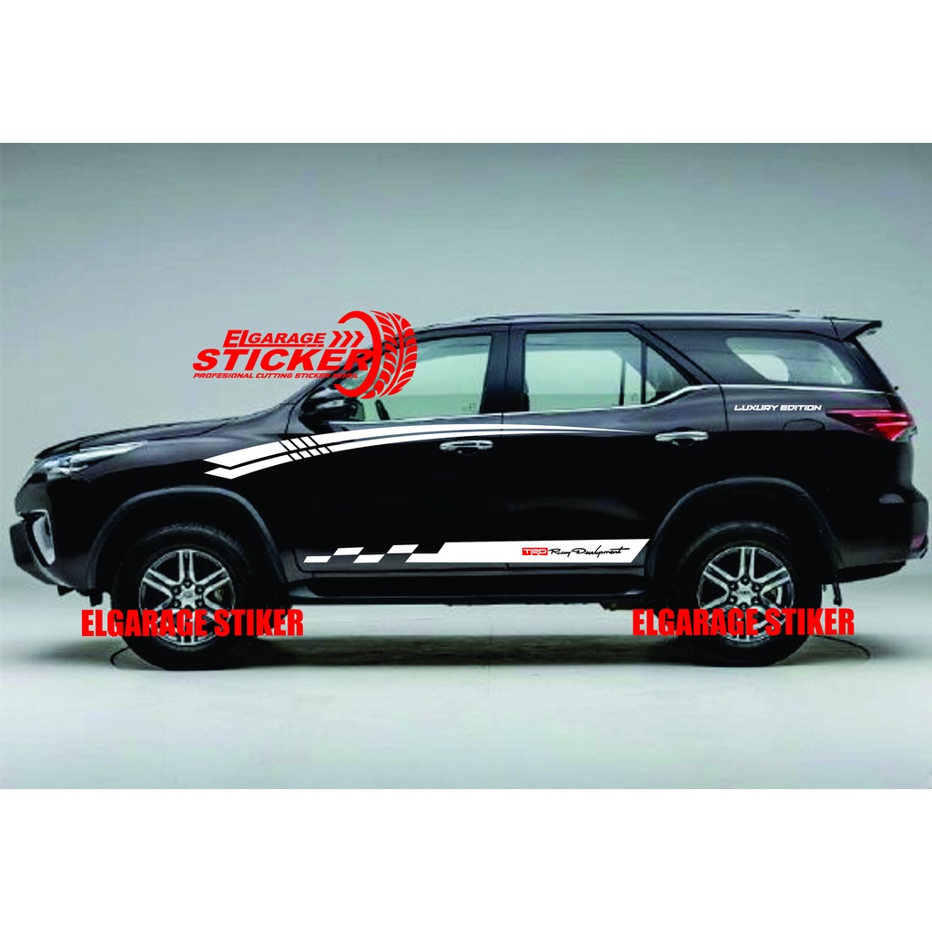 Jual Stiker mobil toyota fortuner cutting stiker striping variasi list ...