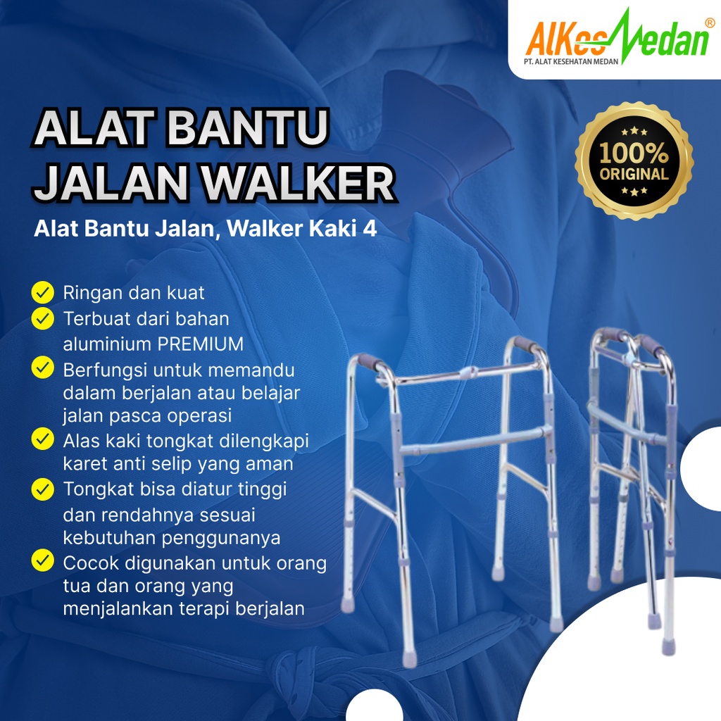 Jual WALKER ALAT BANTU JALAN THERAPY TONGKAT ORIGINAL GEA ALUMINIUM ...