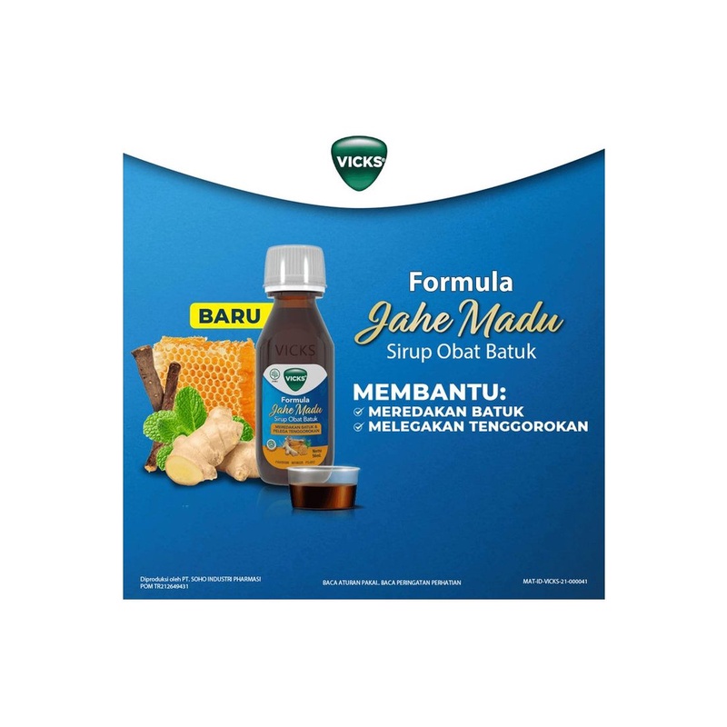 Jual Vicks Formula Jahe Madu Sirup Obat Batuk 56 ml | Shopee Indonesia