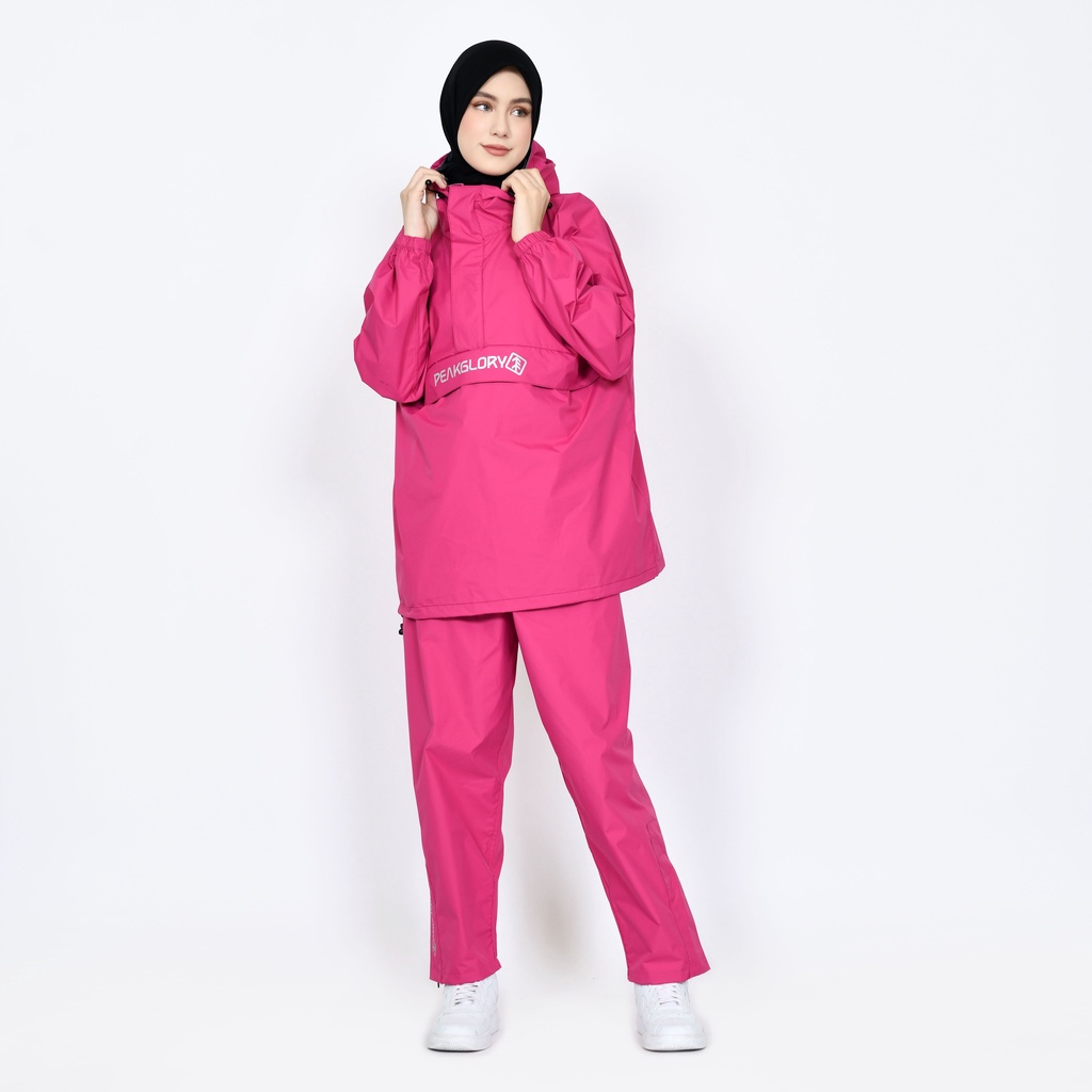 Jual Jas Hujan Pria Bahan Taslan Balon Tahan Air Jas Ujan Wanita Tebal ...