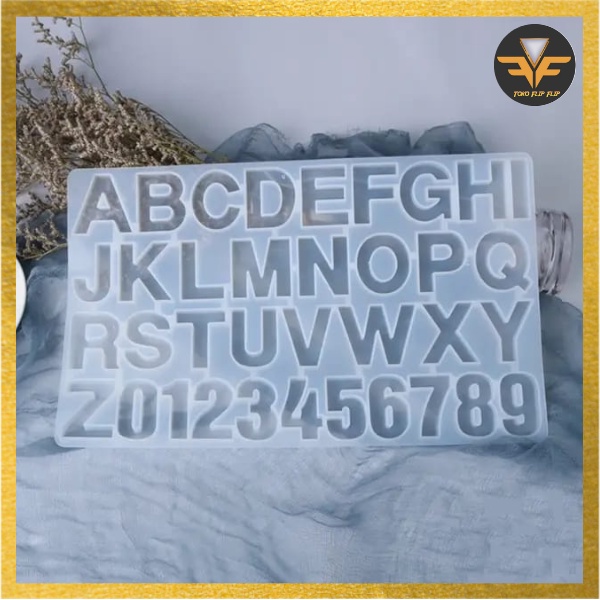Jual Cetakan Huruf Angka Big Jumbo Alphabet Abjad Huruf Silicone Mold ...