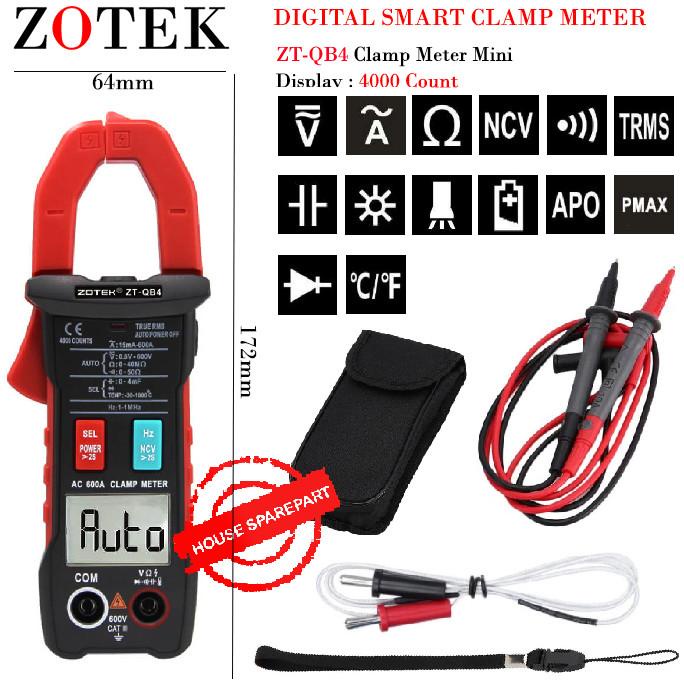Jual Zotek ZT-QB4 Smart Clamp Meter With Capacitance Temparature Suhu ...