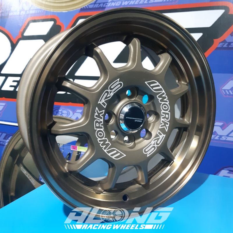 Jual VELG WORK RS11 R15 BRONZE RALLY - PCD 4X100 FLOW FORMING PROCES ...