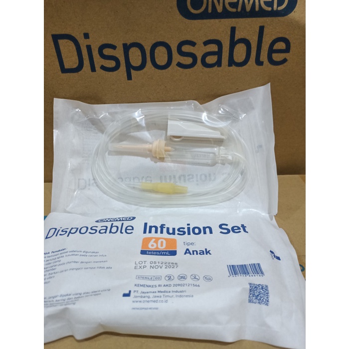 Jual Infusion Set Anak OneMed / Infuset / Selang Infus | Shopee Indonesia