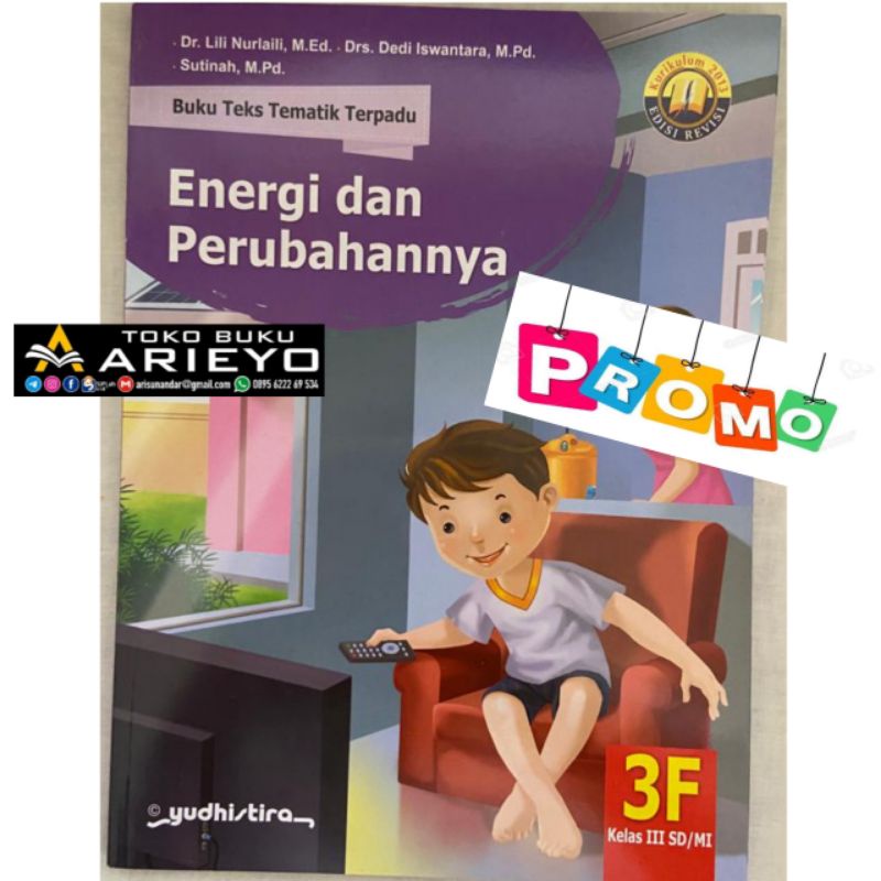 Jual ORI|Buku Tematik Terpadu|Energi dan Perubahanya 3F|SD Kelas : 3 ...