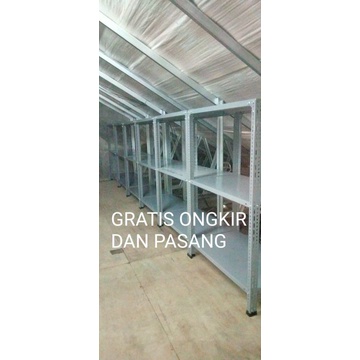 Jual Rak Besi Siku berlubang 3 Susun | Shopee Indonesia