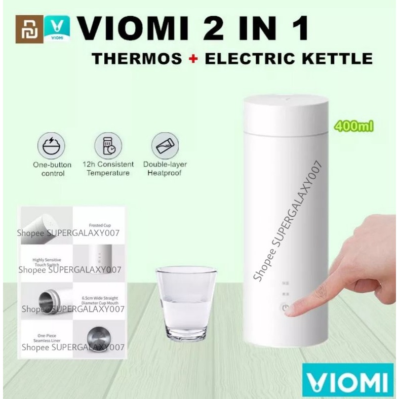 Jual Viomi Termos Air Panas Stainless Elektrik Thermos Tumbler Elektrik ...