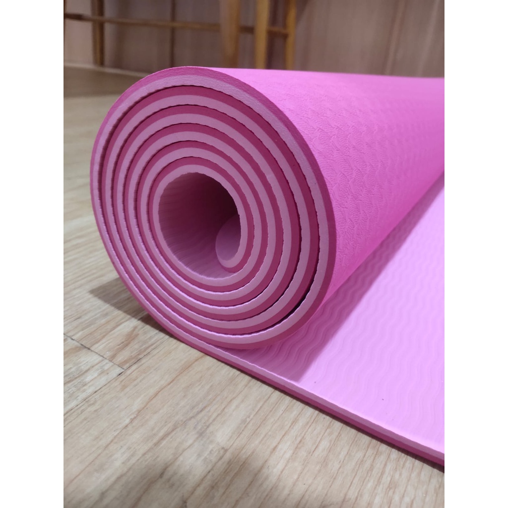 Jual Matras Yoga Tebal TPE Bukan NBR , Cantik (2 warna), Dan Anti licin ...