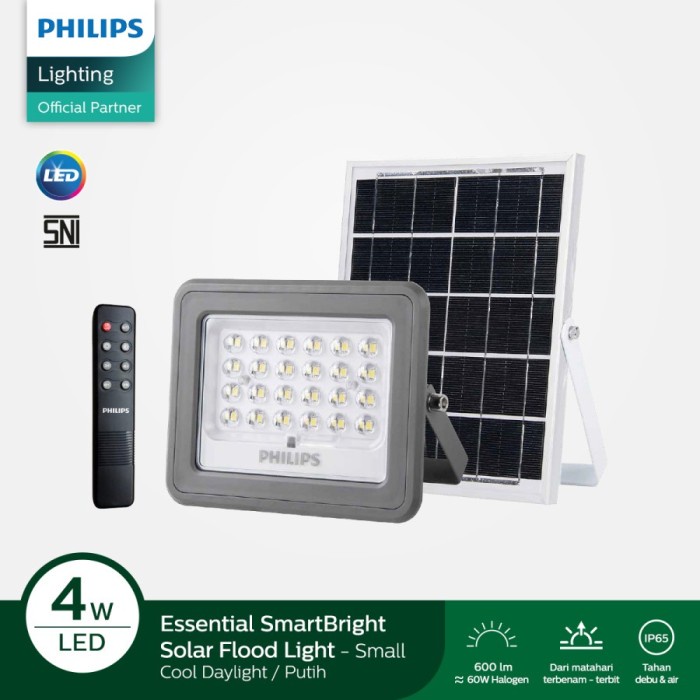 Jual Lampu Philips Essential Smartbright Solar Flood Light Small ...