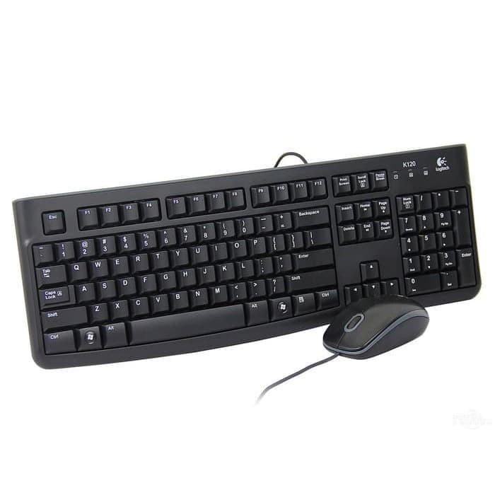 Jual Logitech MK120 Bundling Keyboard Mouse USB MK-120 MK 120 Original ...