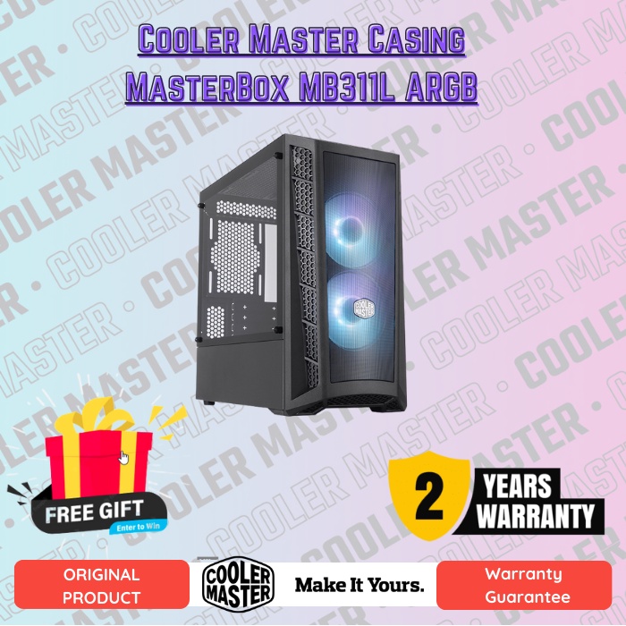 Jual Cooler Master Casing MasterBox MB311L ARGB | Shopee Indonesia